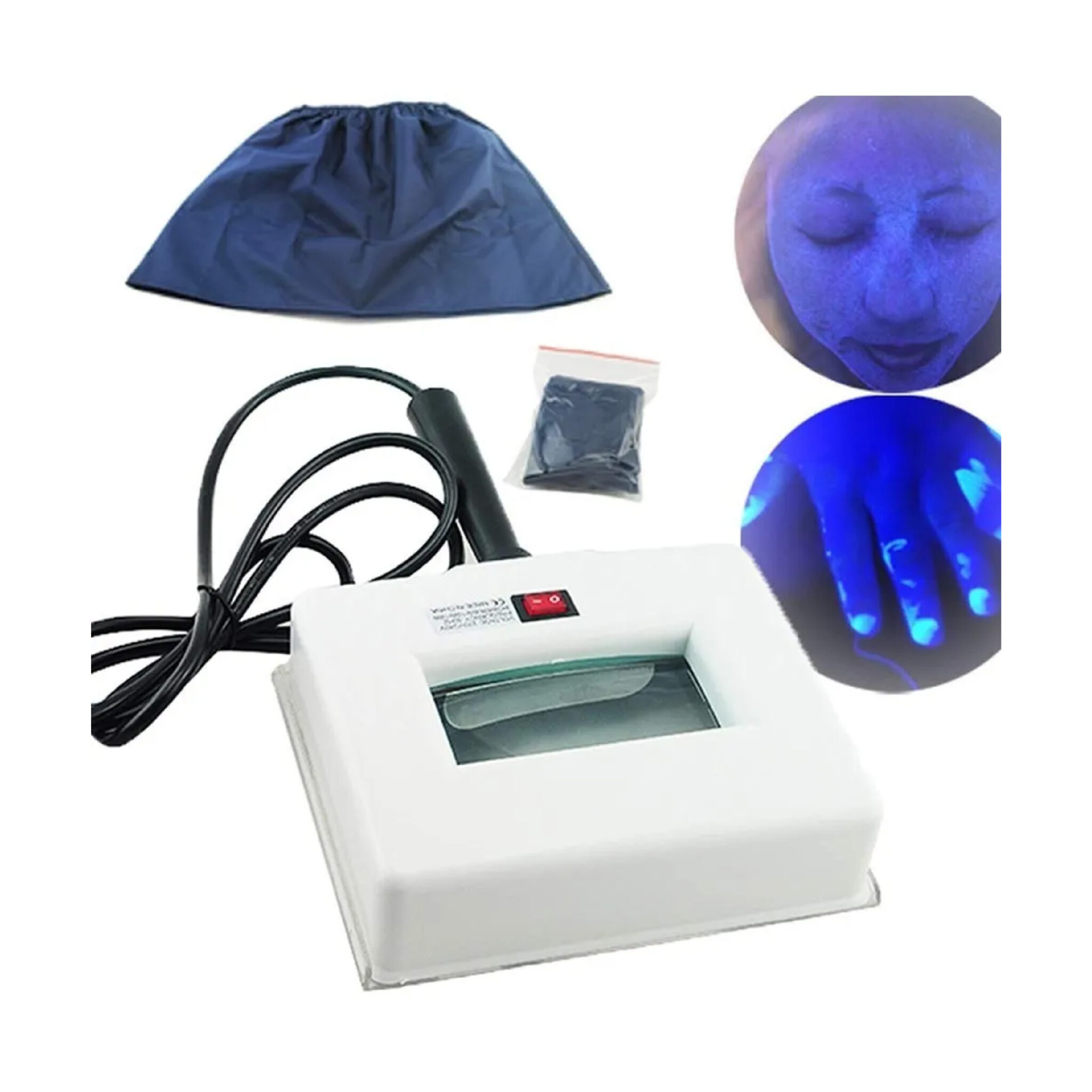 Lámpara Analizadora de piel con lupa y luz ultravioleta